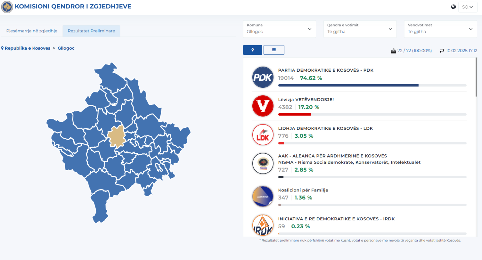 Zgjedhjet 2025 - Drenasi.info